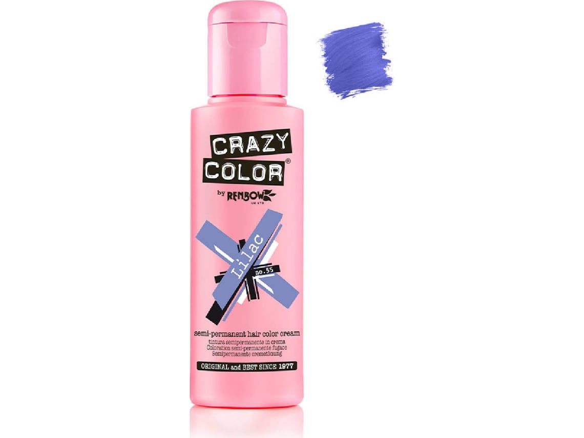 Coloração Semi Permanente CRAZY COLOR Lilac no. 55 (100 ml) | Worten.pt