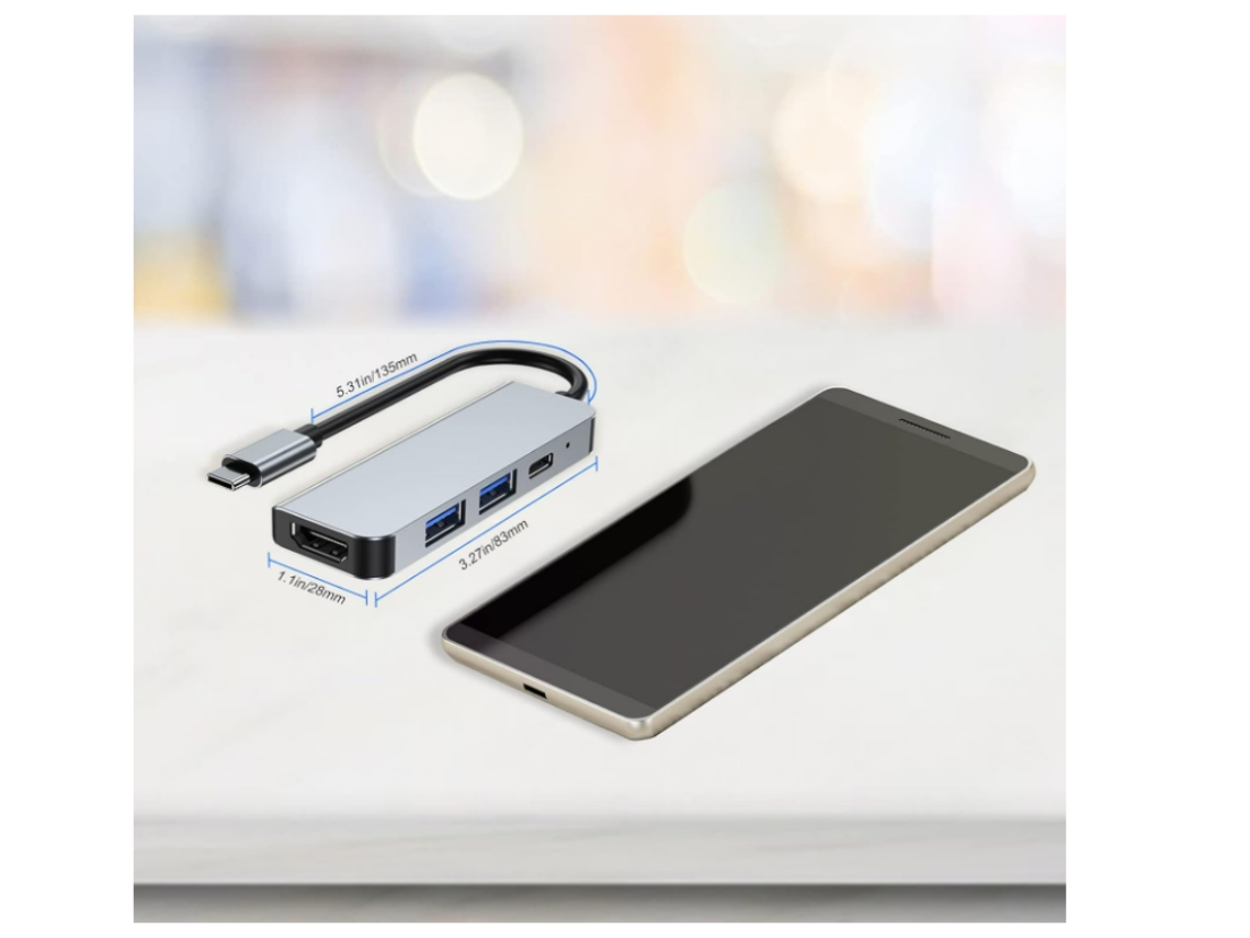 Estação de Acoplamento Usb C 4 em 1 Hub Usb C Adaptador para Macbook ...