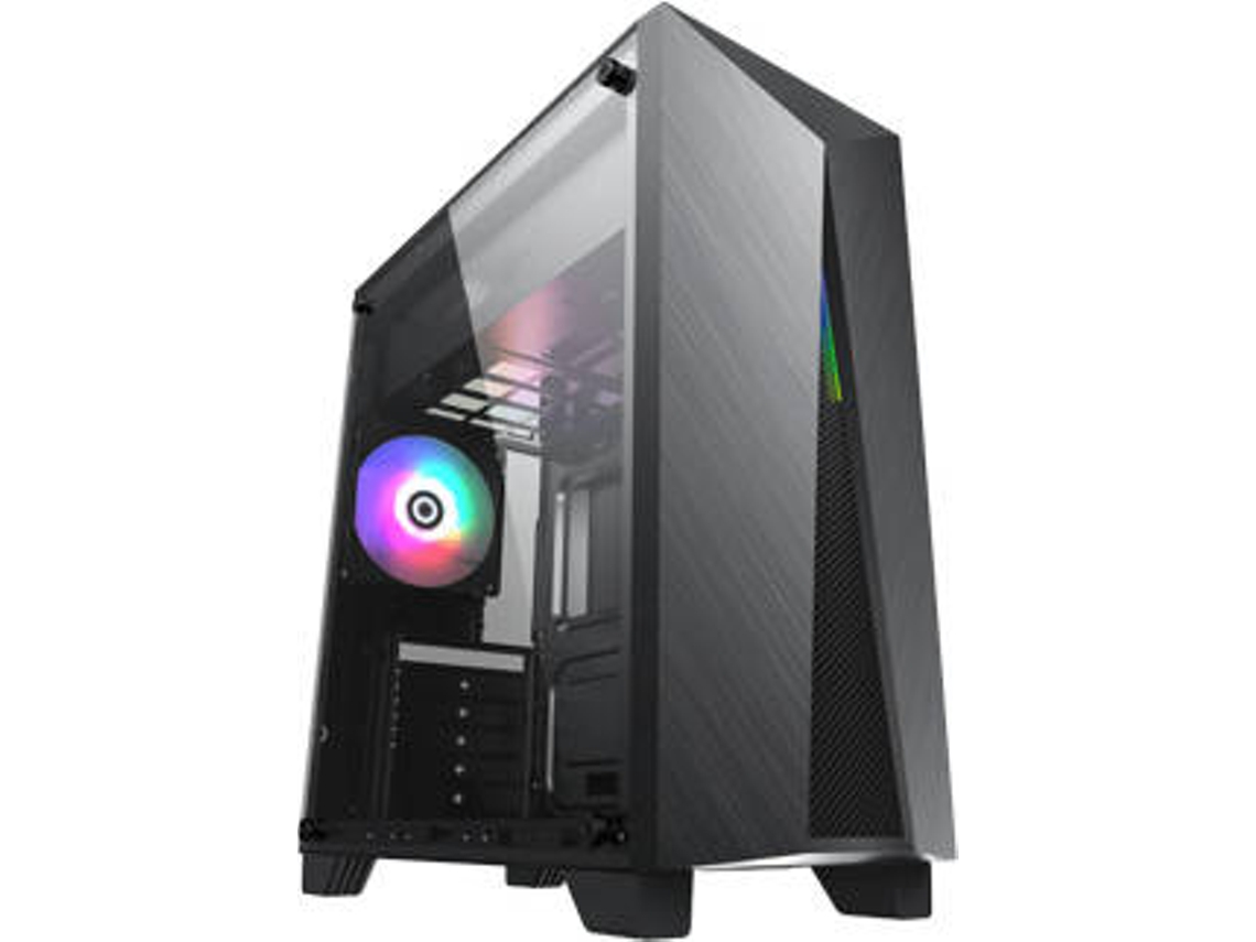 Caixa PC EUROTECH SLAYER RX6 (ATX Mid Tower - Preto) | Worten.pt