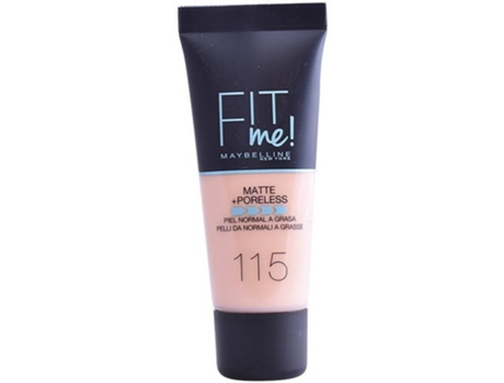 Base MAYBELLINE Mate + Fit Me 115-Ivory Poreless Foundation | Worten.pt