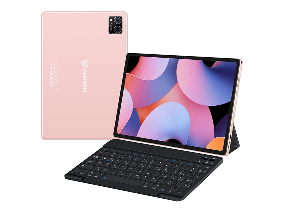 Tablet VANWIN V5 Teclado Bluetooth Capa de Couro Caneta 10,36 Polegadas ...