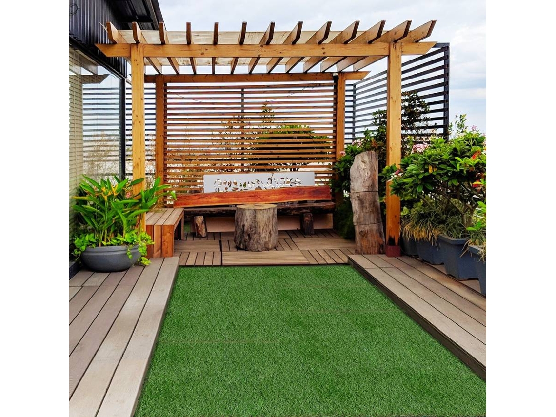 Conjunto de 10 Peças de Relva Artificial OUTSUNNY Tapete | Worten.pt