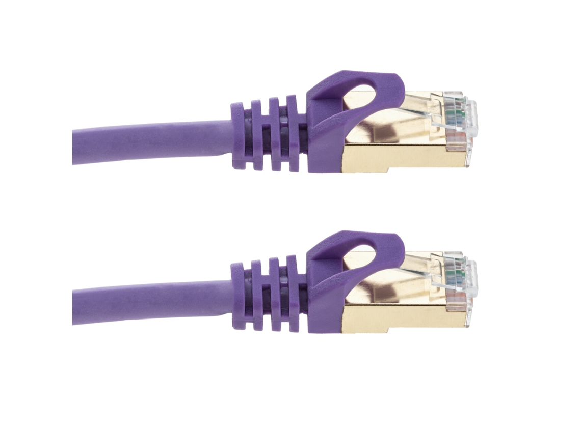 Cabo de Rede Ethernet BEMATIK 25 Cm Lan Sftp Rj45 Cat.8 Roxo | Worten.pt