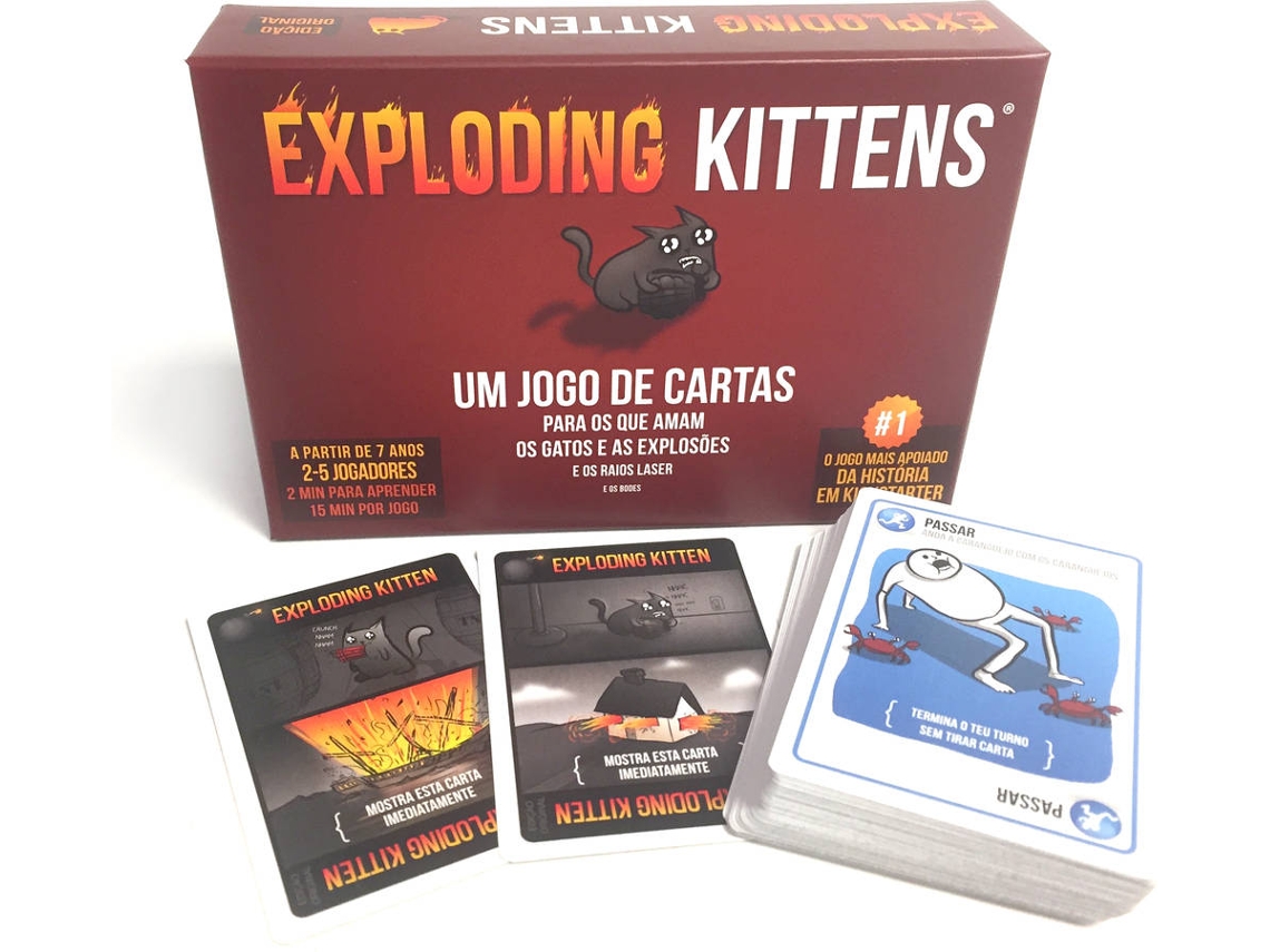 Jogo de Tabuleiro MORAPIAF Exploding Kittens (Idade Mínima: 7 -Nível Dificuldade: Baixo) | Worten.pt