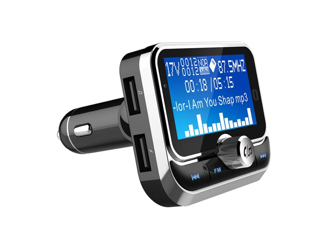 Kit para Carro Bluetooth Handsfree Transmitter Fm Aux Audio Car Player ...