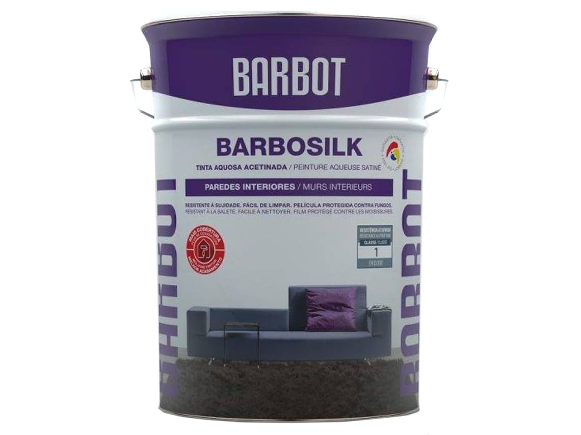 Tinta Aquosa BARBOT Barbosilk (Branco - 5 L) | Worten.pt