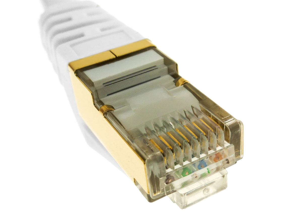 Cabo de Rede Ethernet BEMATIK 15 Metros Lan Stp Rj45 Cat.7 Branco ...