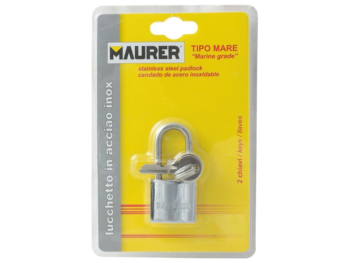 Cadeado Manilha Longa Inox 30 mm MAURER | Worten.pt