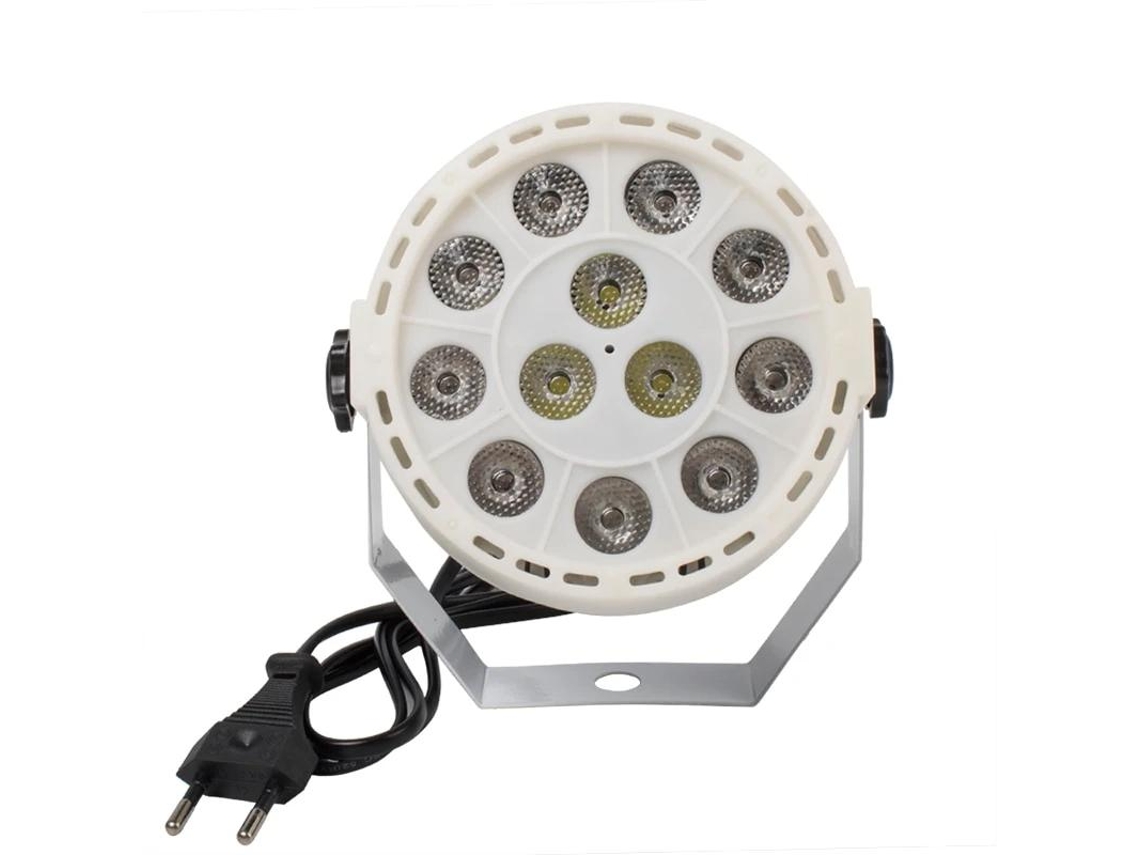 Luzes de Palco Profissional Led Flat Par 12X3W Rgbw Dmx512 Master-Slave ...