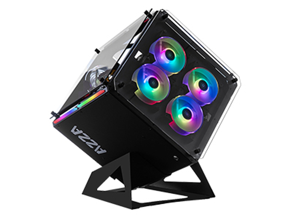 Caixa PC AZZA Azza Cube 802 Black | Worten.pt