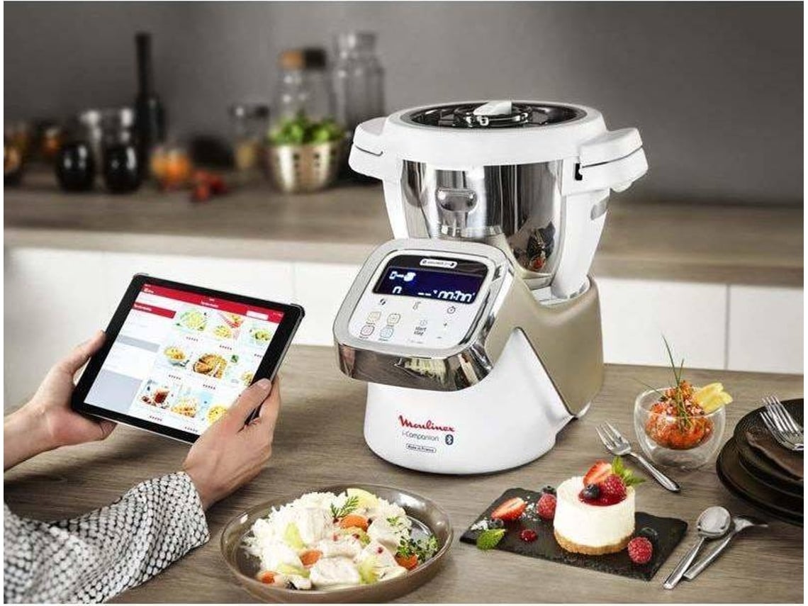 Robô de Cozinha MOULINEX i-Companion + Panela de Vapor HF9001PT (4.5 L ...