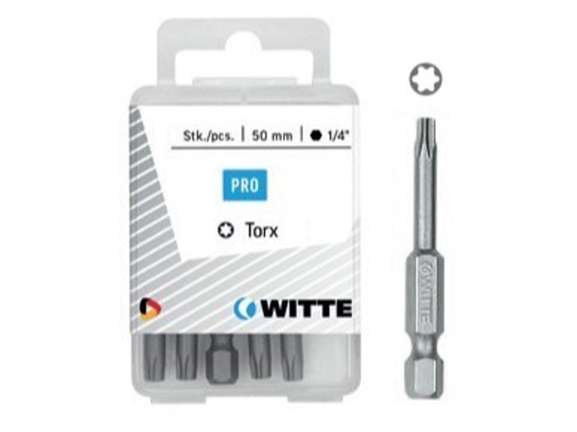 WITTE-429619-5 Bits Em Caixa Plástica De Comprimento 50 Mm (T 40 Tin ...