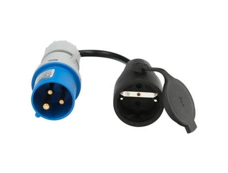 Adaptador de clavija cee a schuko, 2 polos + tierra. max. 16a. 230v | Worten.pt