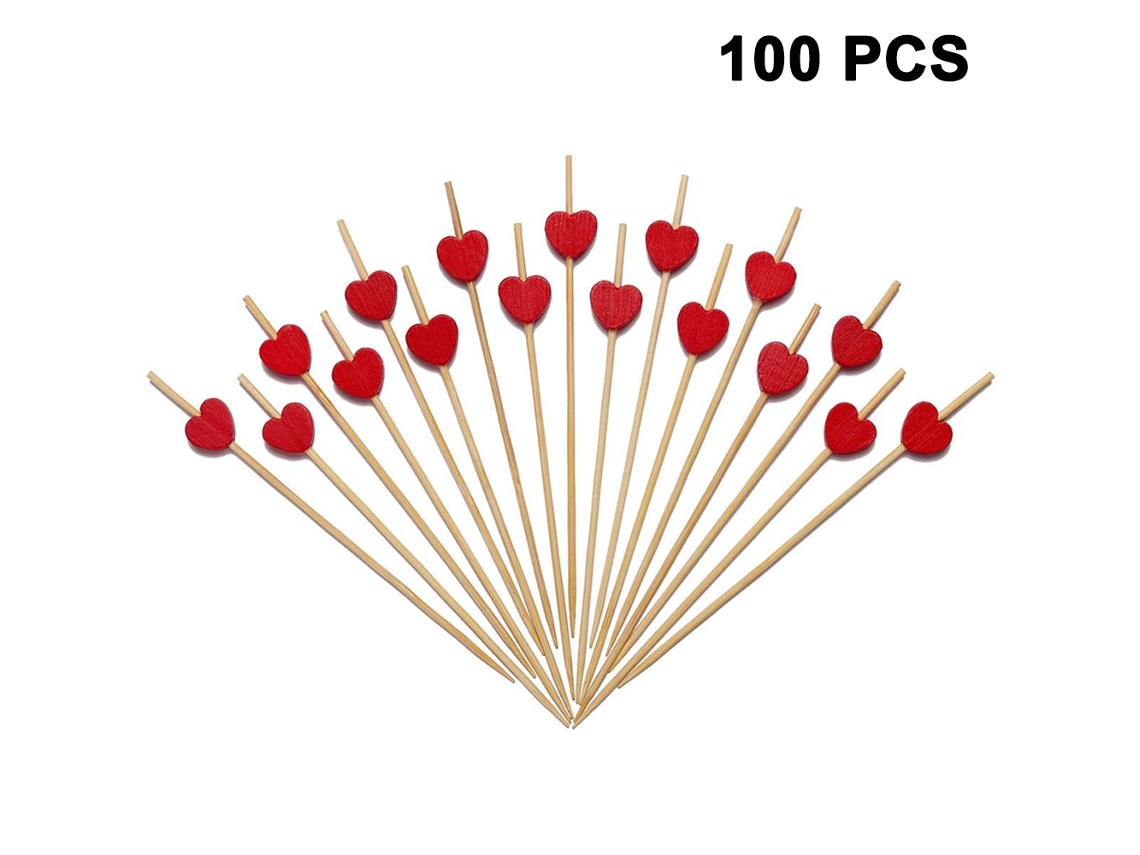 100 Pçs Palitos de Cocktail Cocktail Picaretas Artesanais de Bambu ...