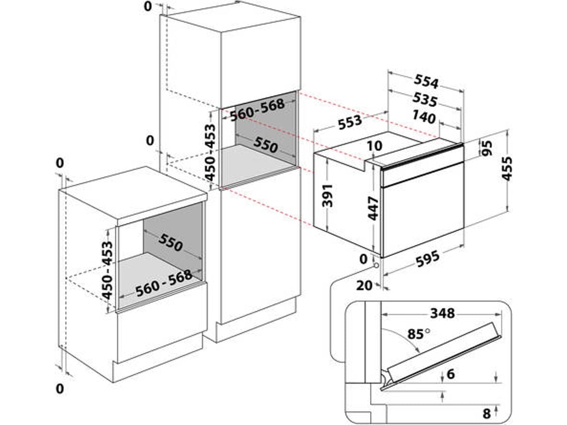Micro-ondas Encastre WHIRLPOOL WCollection W11 MW161 (40 L - Com Grill ...