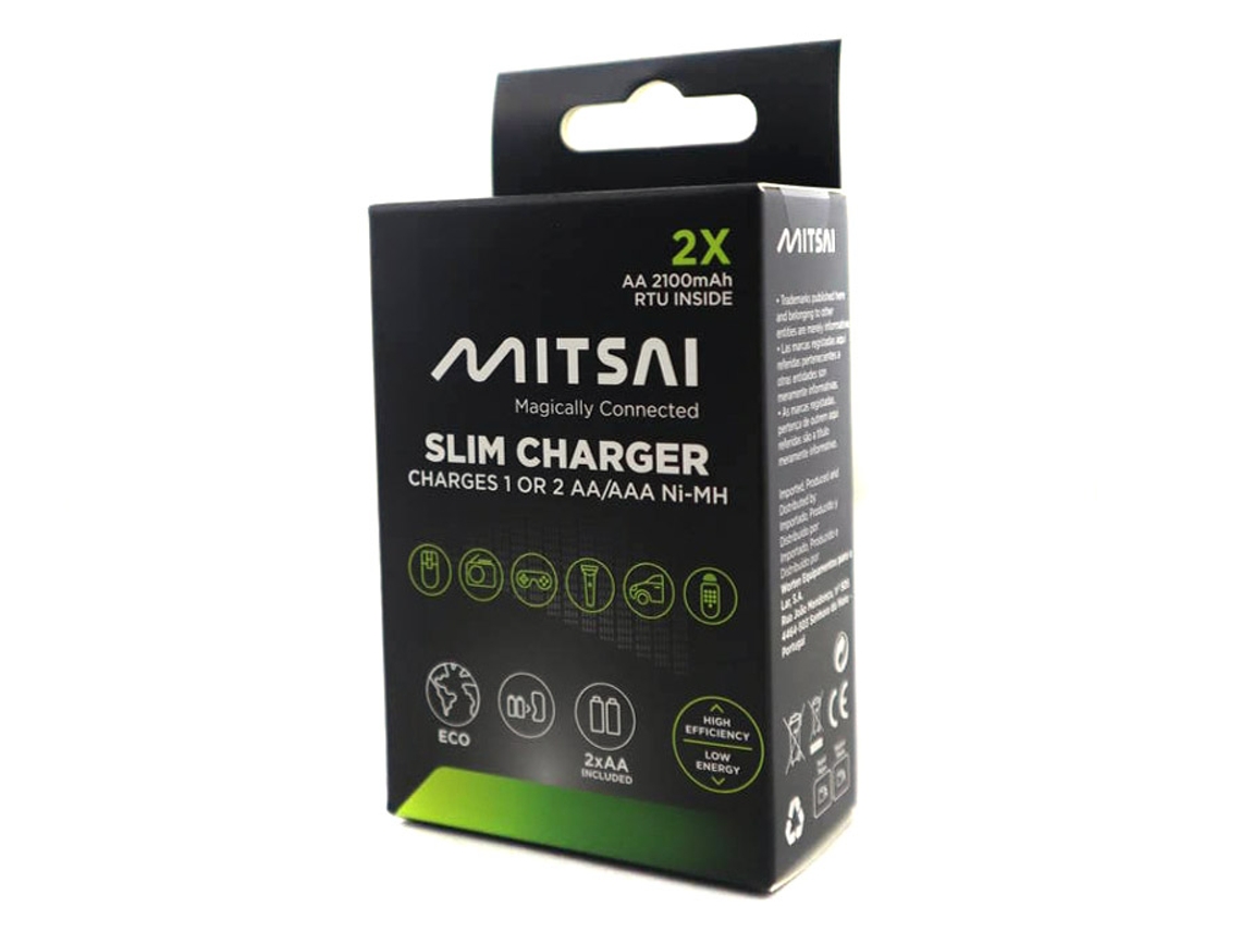 Carregador de Pilhas MITSAI MTCP8607 AA/AAA 2X AA 2100 | Worten.pt