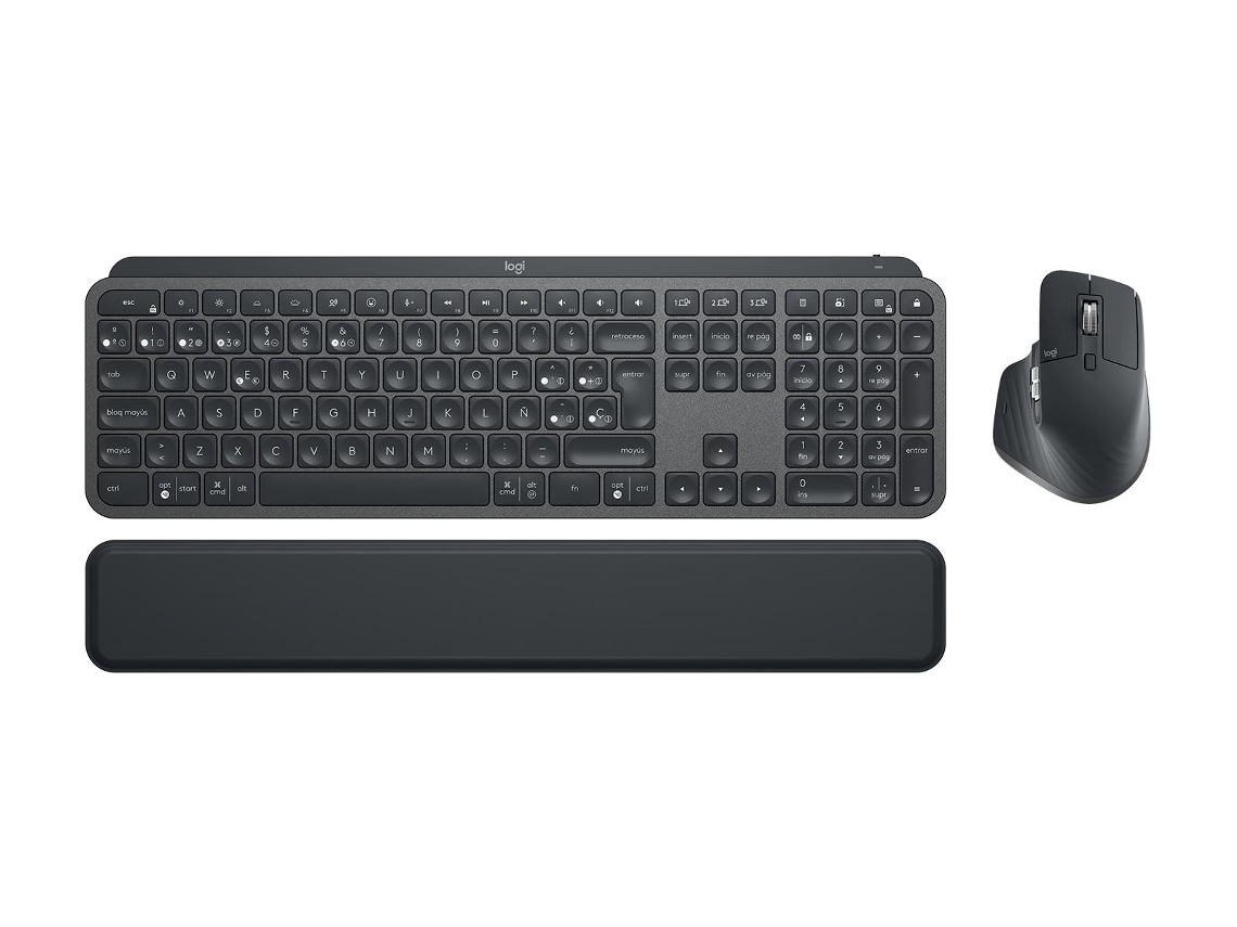 Logitech Mx Keys Combo For Business Teclado Rf Wireless + Bluetooth Qwerty Espanhol Grafite ...