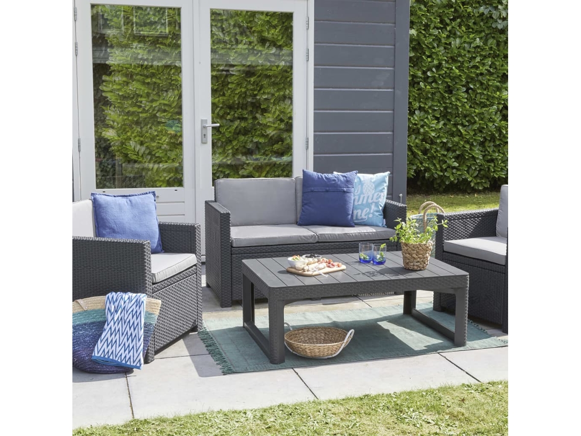 Keter Allibert Mesa de jardim Lyon grafite 232300 | Worten.pt