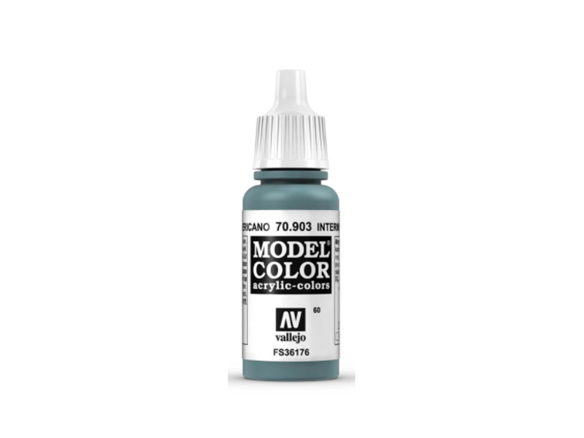 Tinta Acrílica Mate 17 Ml ACRYLICOS VALLEJO 903 Azul Americano Fs36176 ...