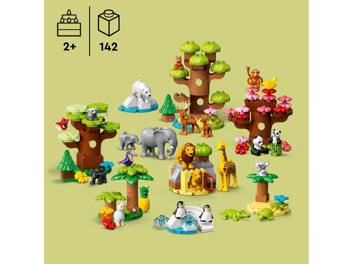 Lego Duplo Wild Animals Of The World Toy Set 10975 | Worten.pt