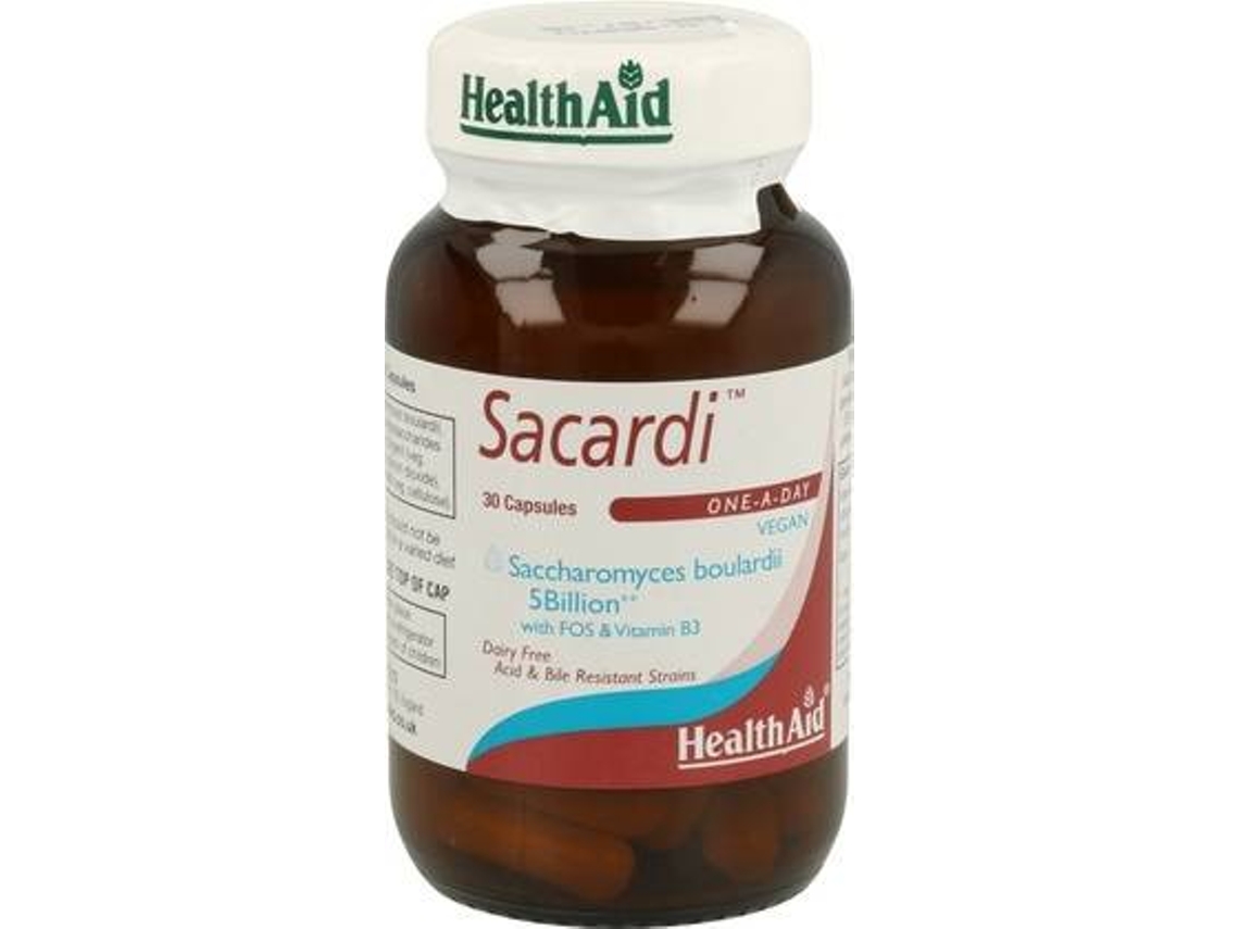 Suplemento Alimentar HEALTH AID Sacardi (30 cápsulas vegetais) | Worten.pt