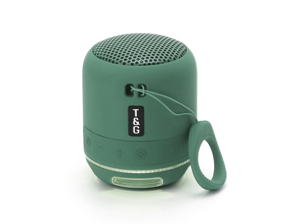 Coluna Wireless Portátil Pequena e Prática com Luzes Led S/ Fio com ...