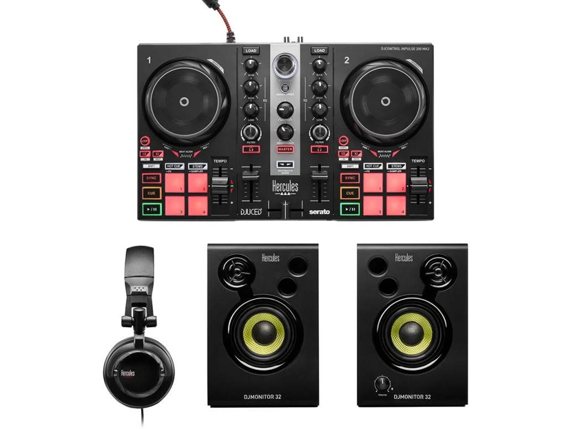 Kit Controlador DJ HERCULES Learning Kit MK2 | Worten.pt