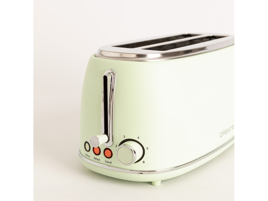 Torradeira CREATE Toast Retro Stylance Xl Verde pastel | Worten.pt
