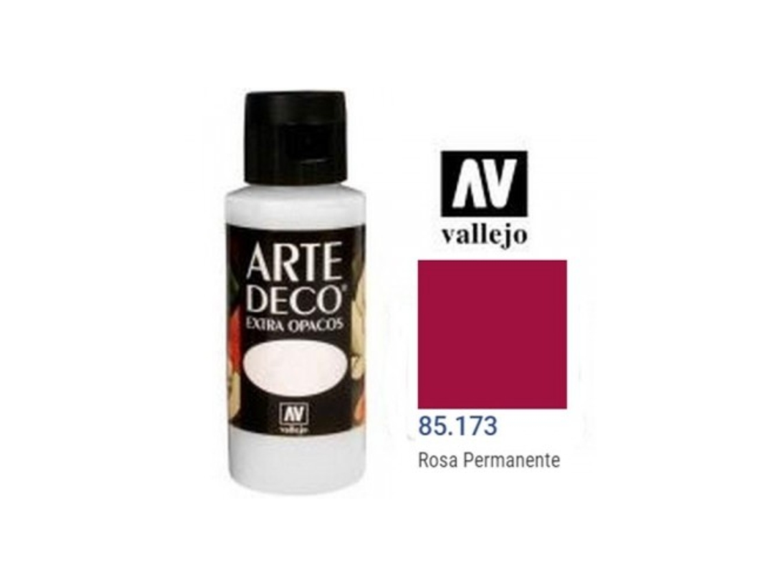 Tinta Acrílica Arte Deco Vallejo 60 Ml (Rosa Permanente 173) | Worten.pt