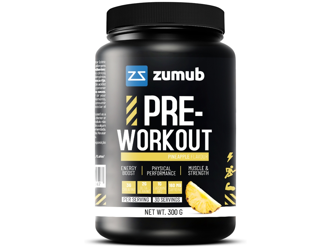 Suplemento Alimentar ZUMUB Pre-workout (Ananás - 300g) | Worten.pt