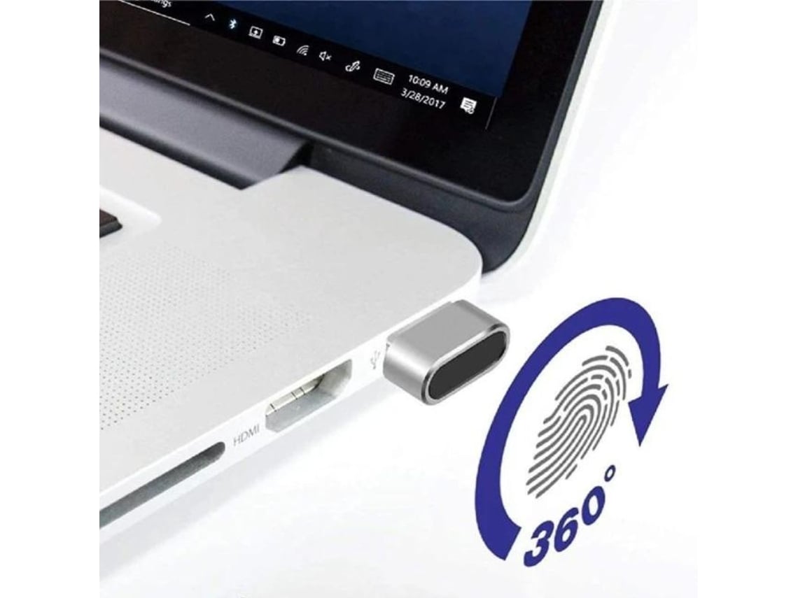 Leitor Biométrico Usb Impressão Digital para Windows Hello ANTIIMPACTO ...