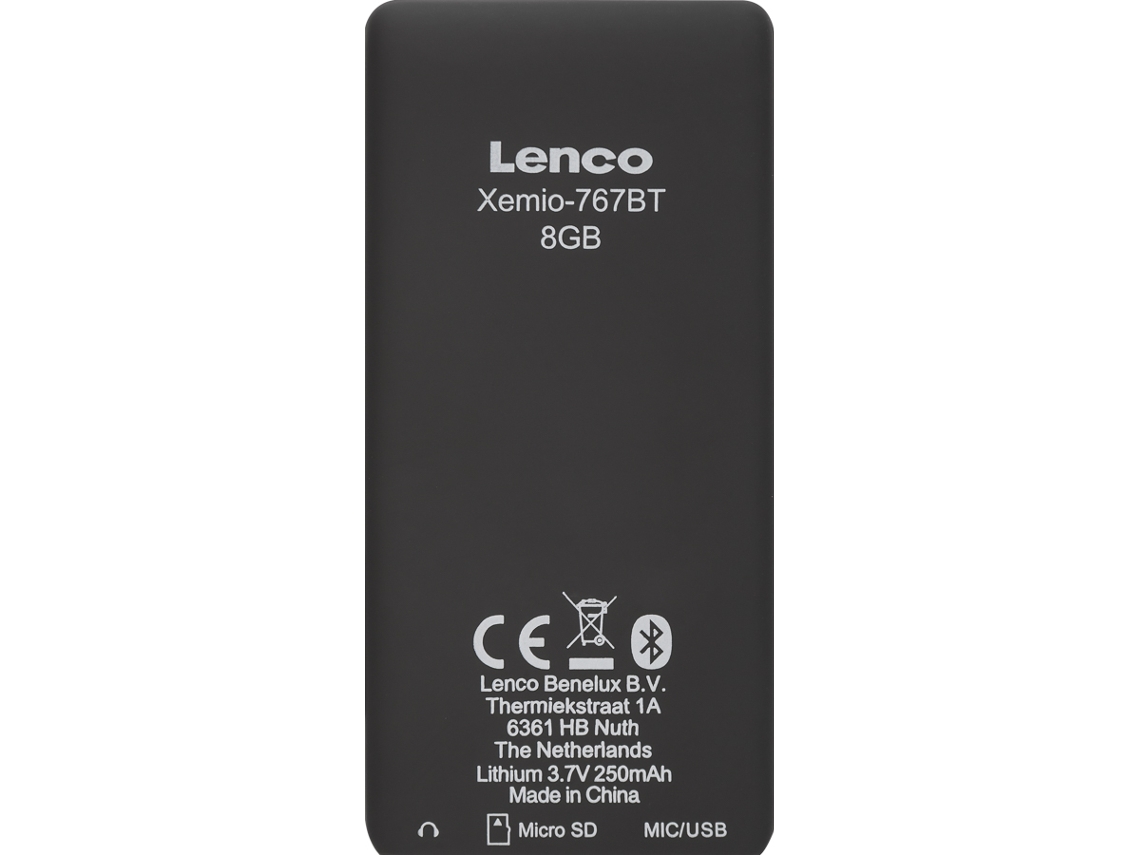 Leitor MP4 LENCO Xemio 767BT 8GB Azul | Worten.pt