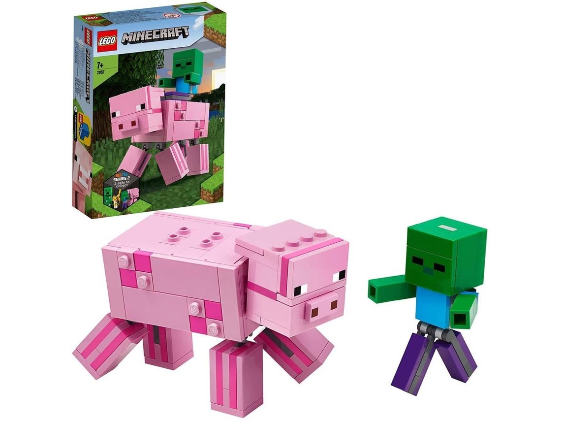 LEGO Minecraft: Porco com bebé - 21157 (Idade Mínima: 7 anos) | Worten.pt
