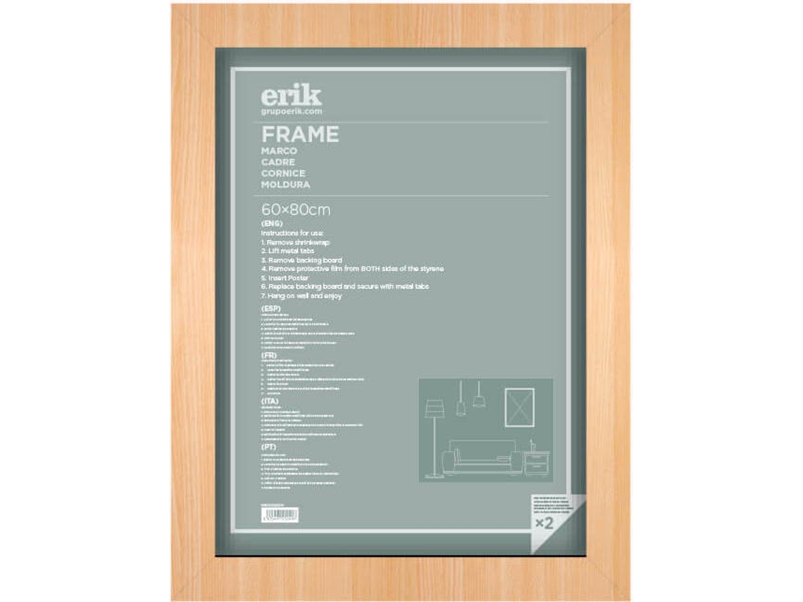 Moldura ERIK EDITORES MDF Faia (30X40 cm) | Worten.pt