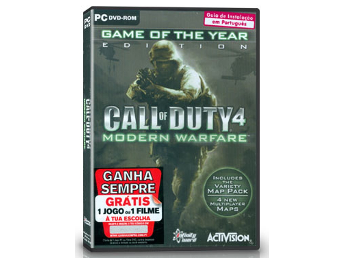 Jogo PC Call Of Duty 4 Modern Warfare: GOTY Edition | Worten.pt