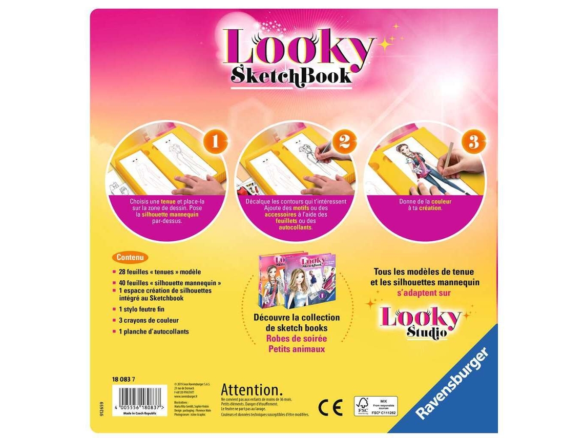 Looky Sketch Book Pequenos Animais Ravensburger | Worten.pt