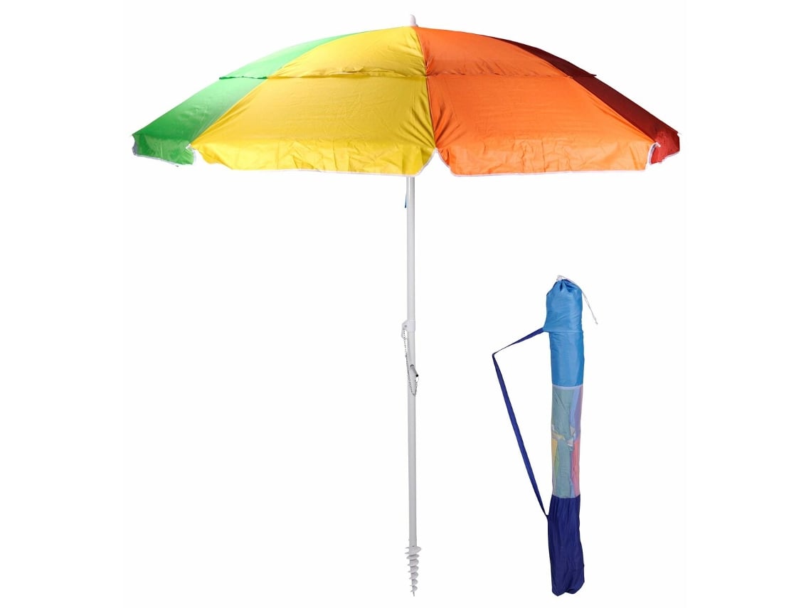 Parasol Praia Articulada Multicolor Ø 220 cm | Worten.pt