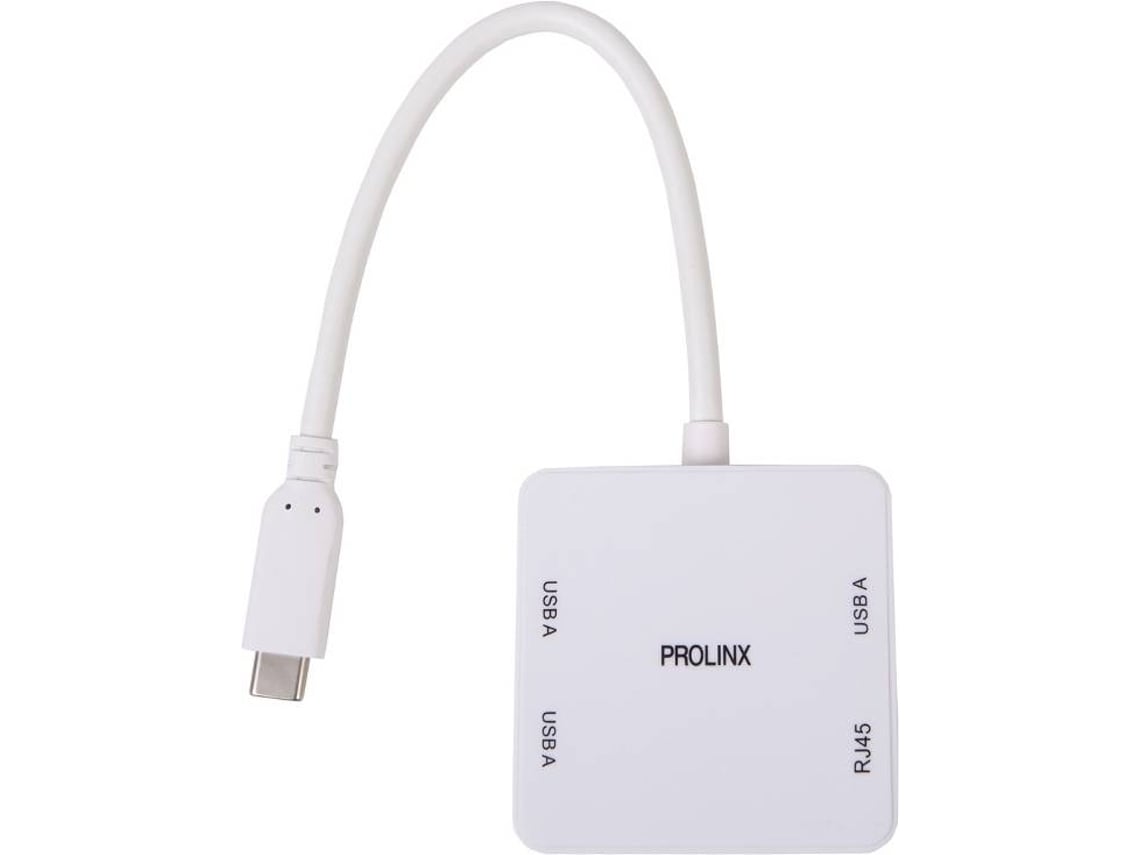 Adaptador PROLINX USB-C a RJ45 1GBPS / 3 USB A (Outlet Grade A) | Worten.pt