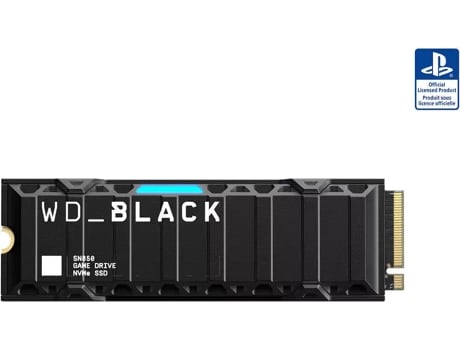 WD BLACK SN850+HEATSINK FOR PS5 1TB | Worten.pt
