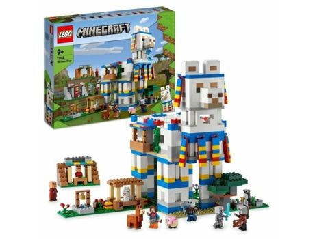 Blocos de Construção LEGO Minecraft The Llama Village (Idade Mínima ...