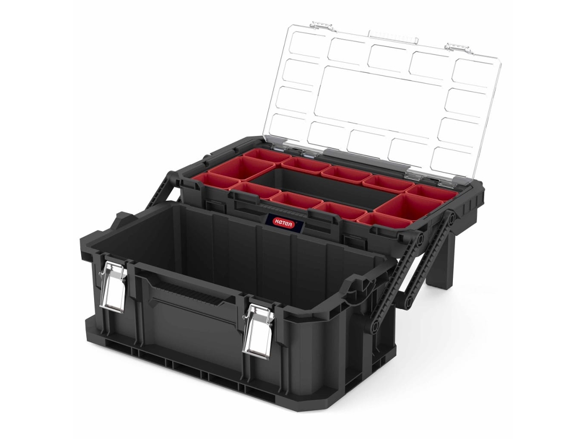 Curver 427268 Keter Toolbox "Connect Cantilever" Black | Worten.pt