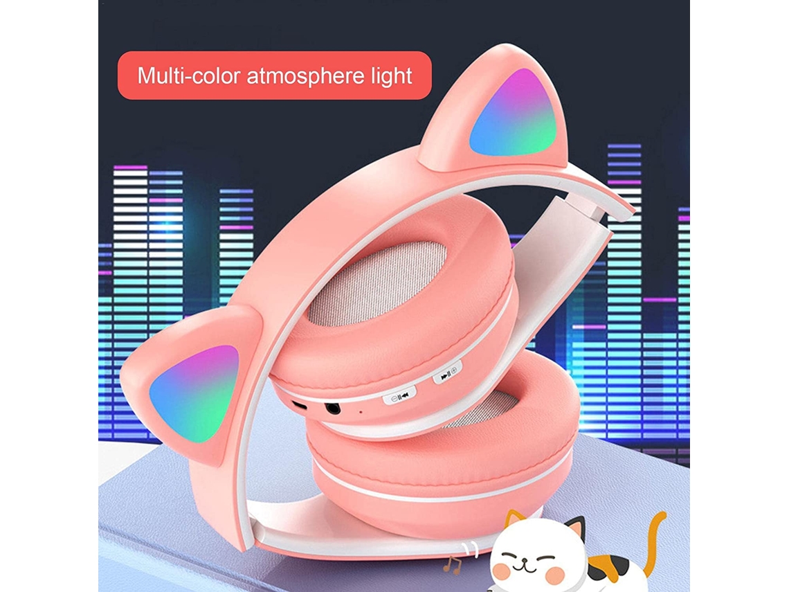 Auscultadores SENLIN Sem Fio de Orelha de Gato Crianças | Worten.pt