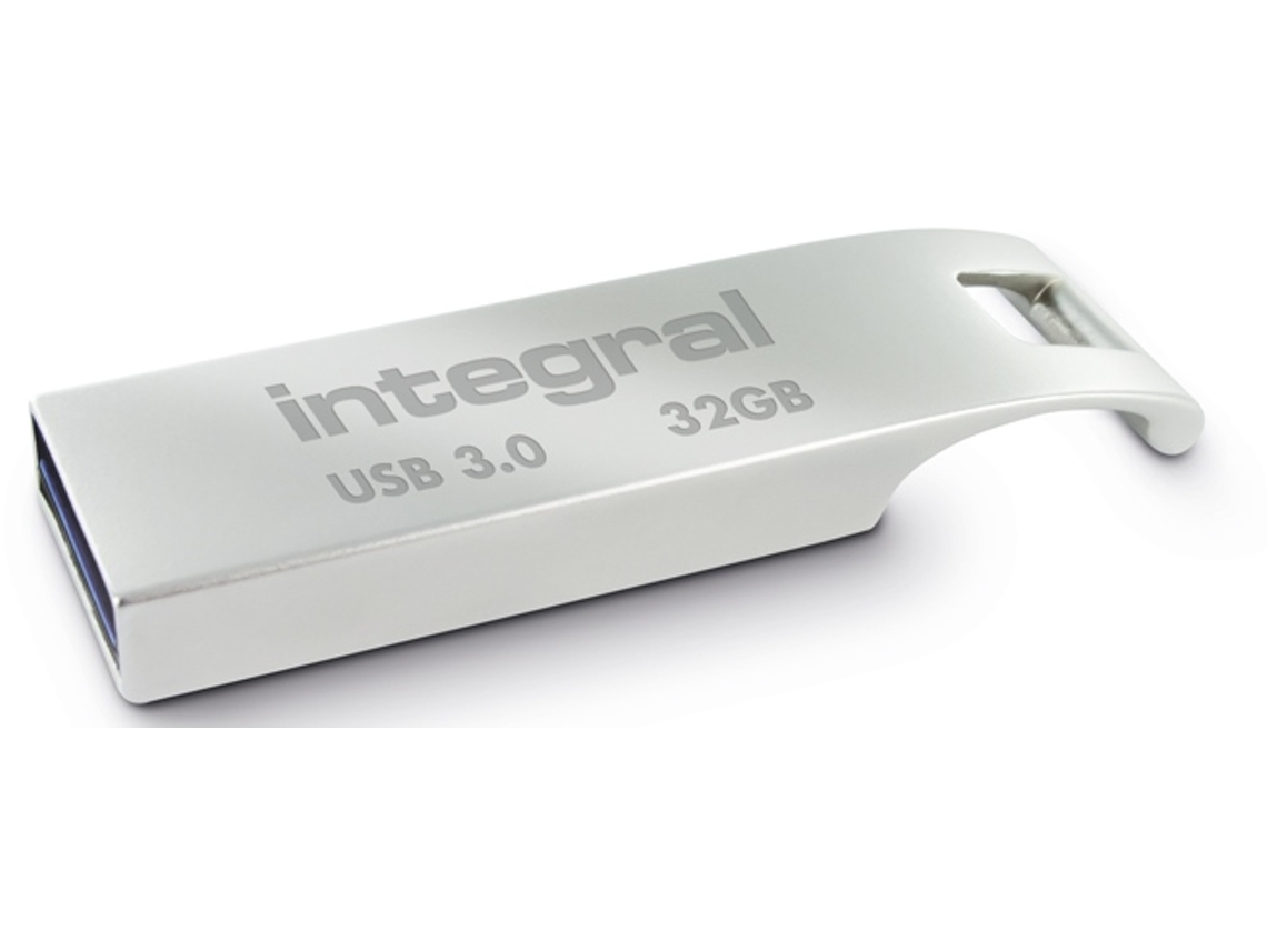 Pen USB INTEGRAL Metal Arc (32 GB - USB 3.0 - Prateado) | Worten.pt
