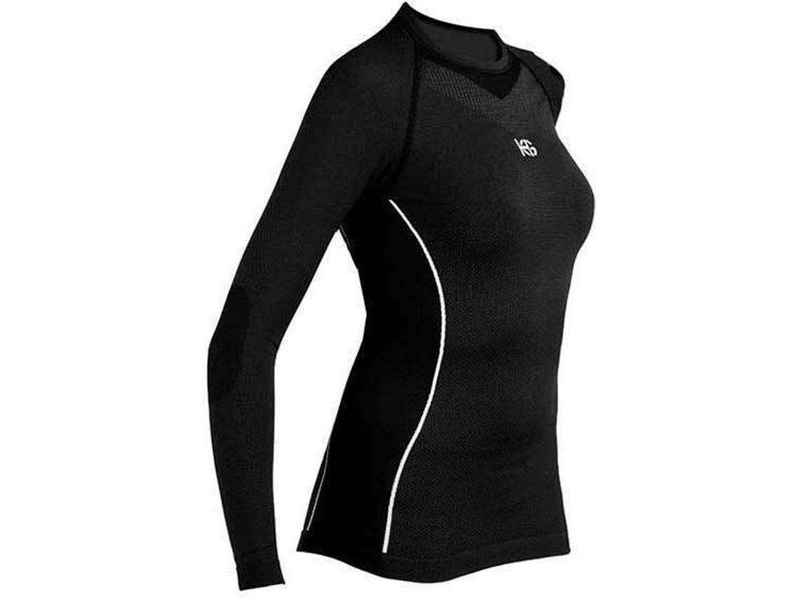 T-shirt para Mulher SPORT HG Technical Double Soft Preto para Corrida ...