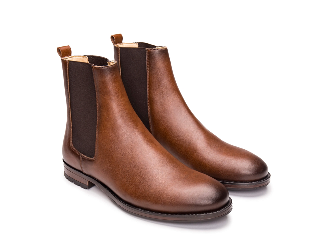 Botas NAE VEGAN SHOES Basti Homem (Poliuretano - Castanho - 41) | Worten.pt