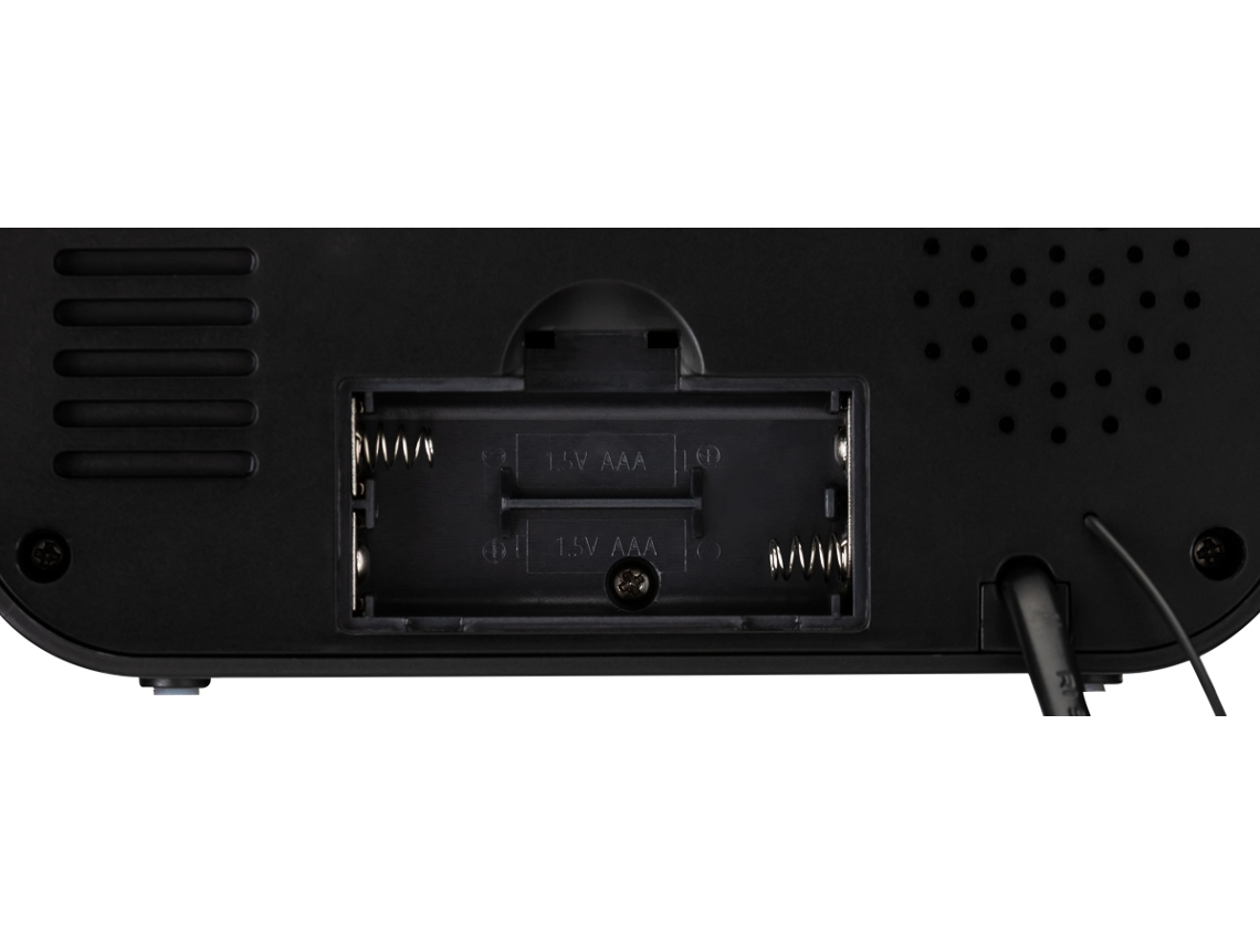 Rádio Despertador CLATRONIC MRC 7007 (Preto- Digital - Alarme Duplo ...