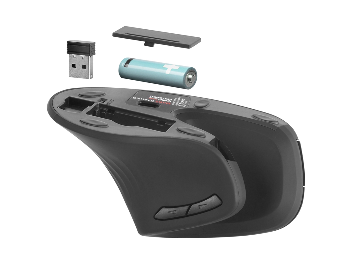 Rato Vertical Sem Fios MARS GAMING Mmw-Ergopro 3200Dpi Recetor Sem Fios ...