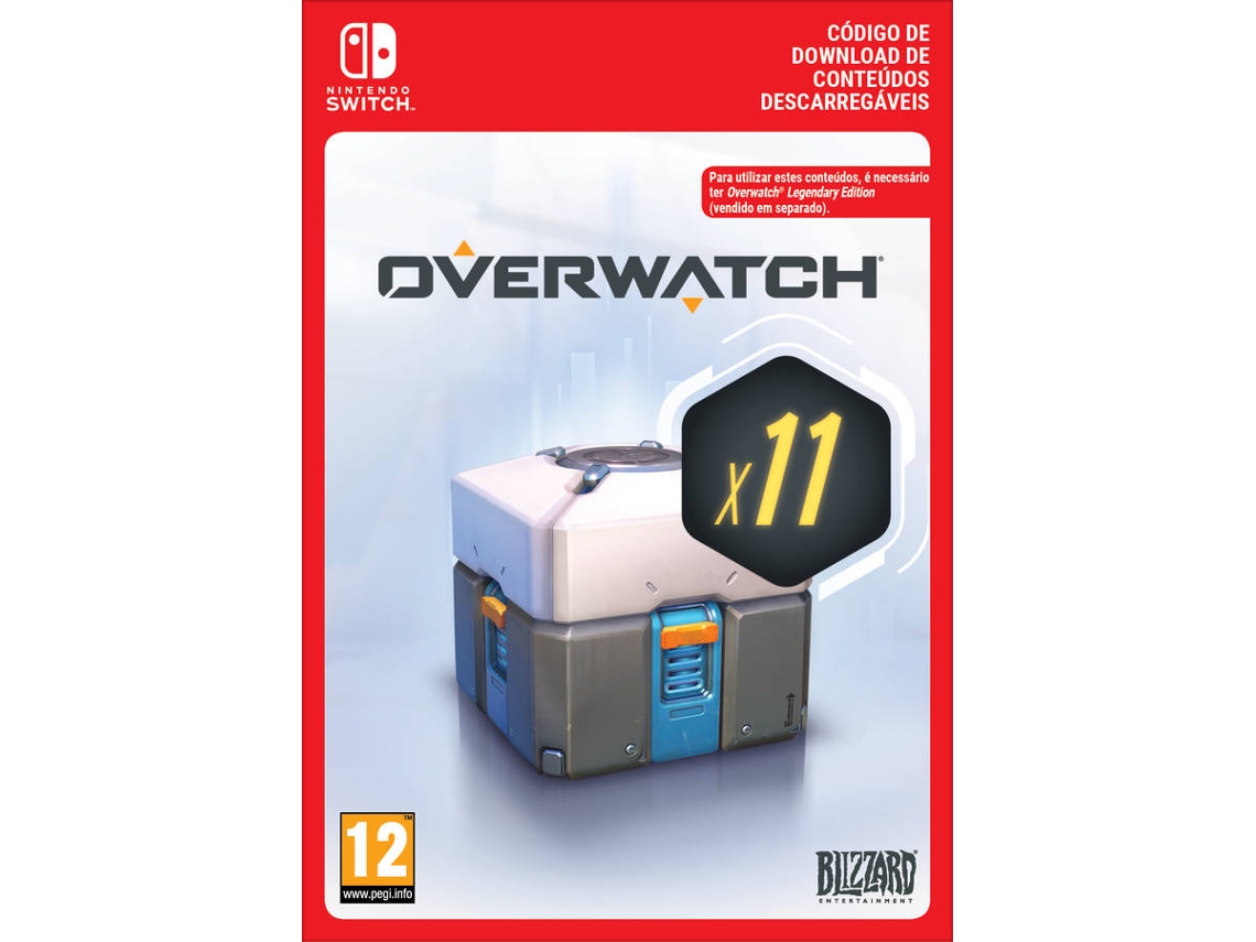 Cartão Nintendo Switch Overwatch 11 Loot Boxes (Formato Digital ...