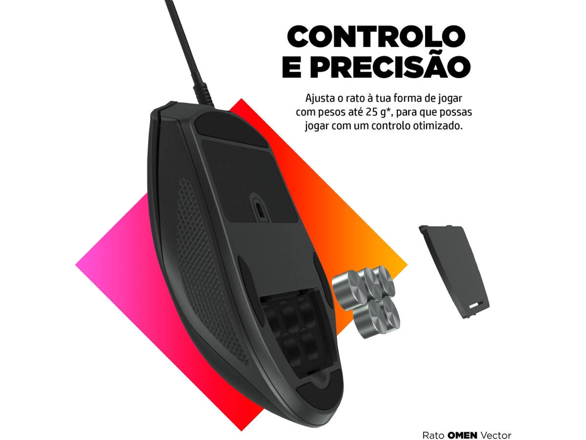 Rato Gaming HP Omen Vector (16000 dpi -Preto) | Worten.pt