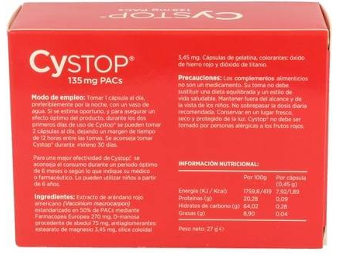 Suplemento Alimentar DEITERS Cystop (60 cápsulas) | Worten.pt